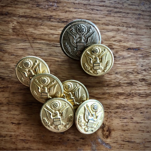 Accessories | Vintage Army General Staff Brass Coat Of Arms Buttons ...